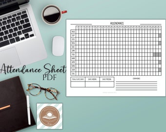Attendance Sheet Digital Attendance Tracker Attendance - Etsy