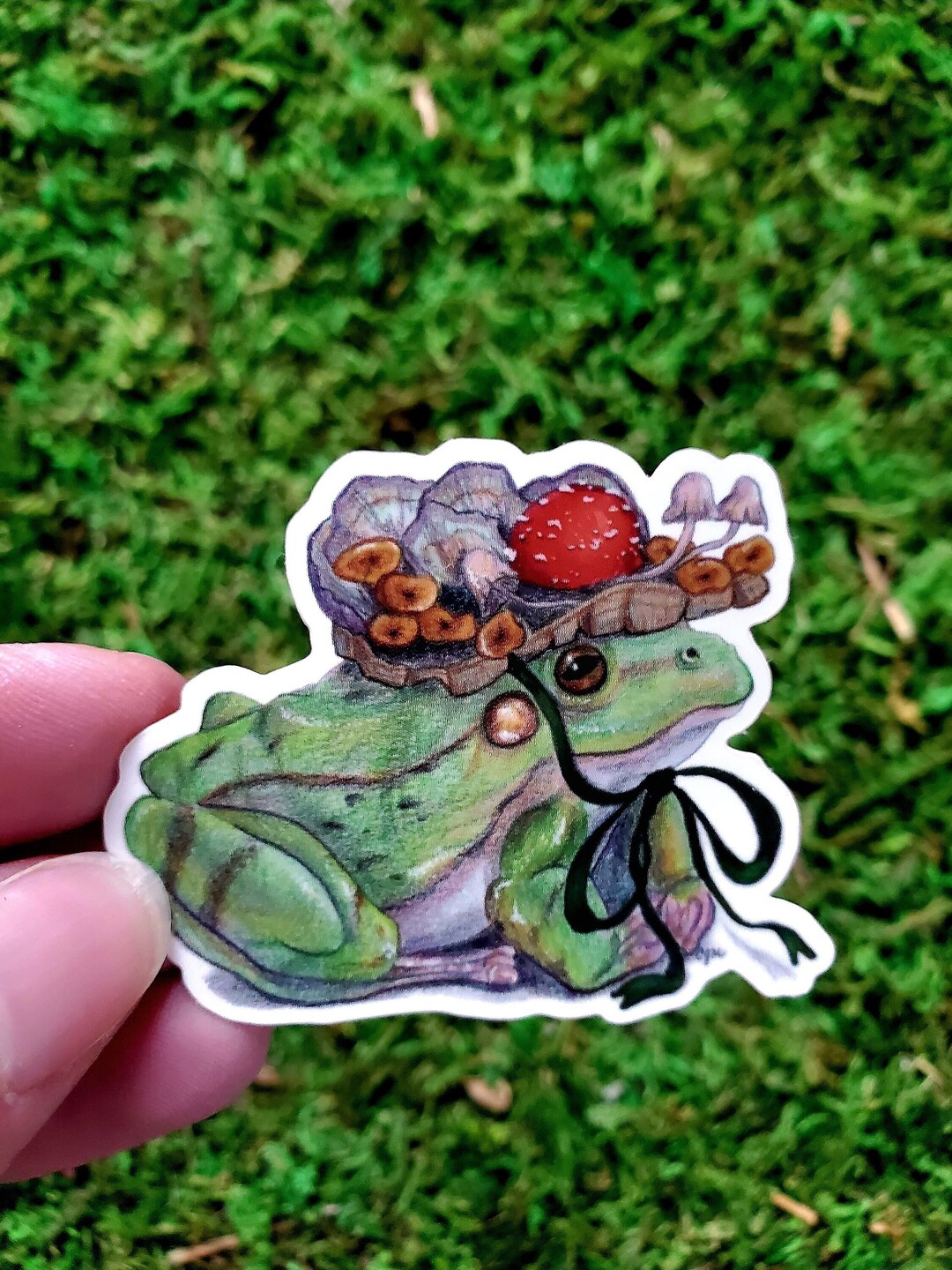 Frog Waterproof Vinyl Sticker - Etsy