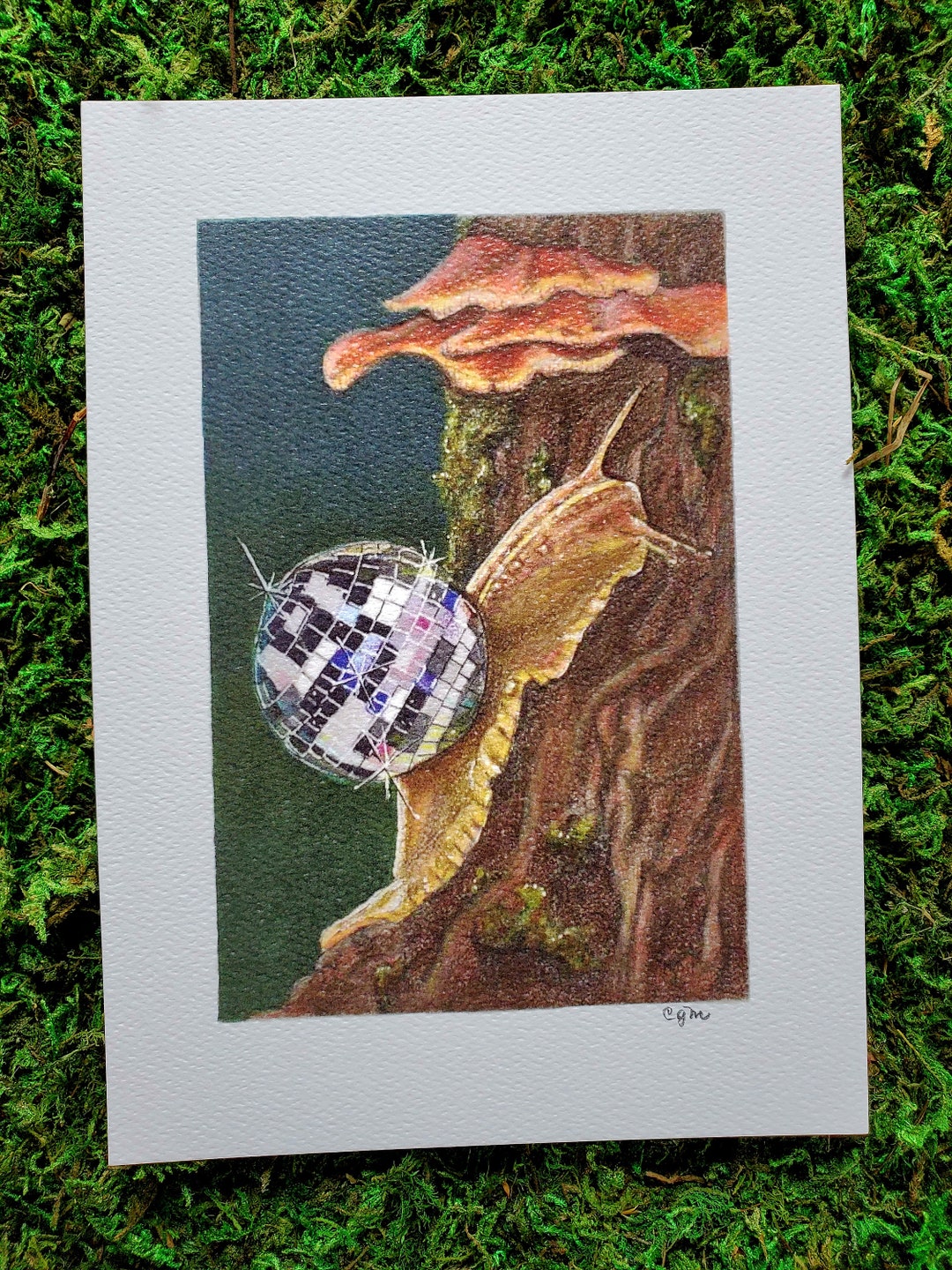 Disco Snail Fine Art Print - Etsy