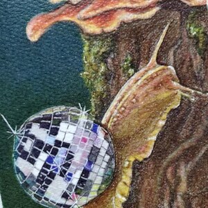 Disco Snail Fine Art Print - Etsy