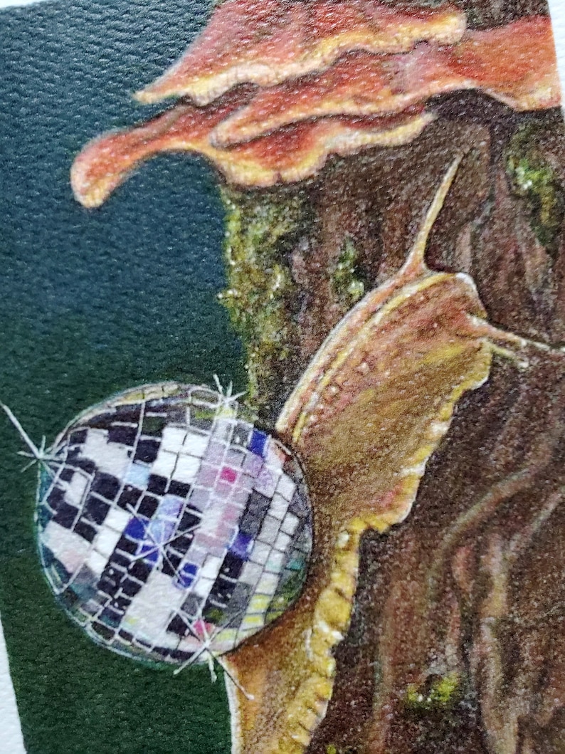 Disco Snail Fine Art Print - Etsy