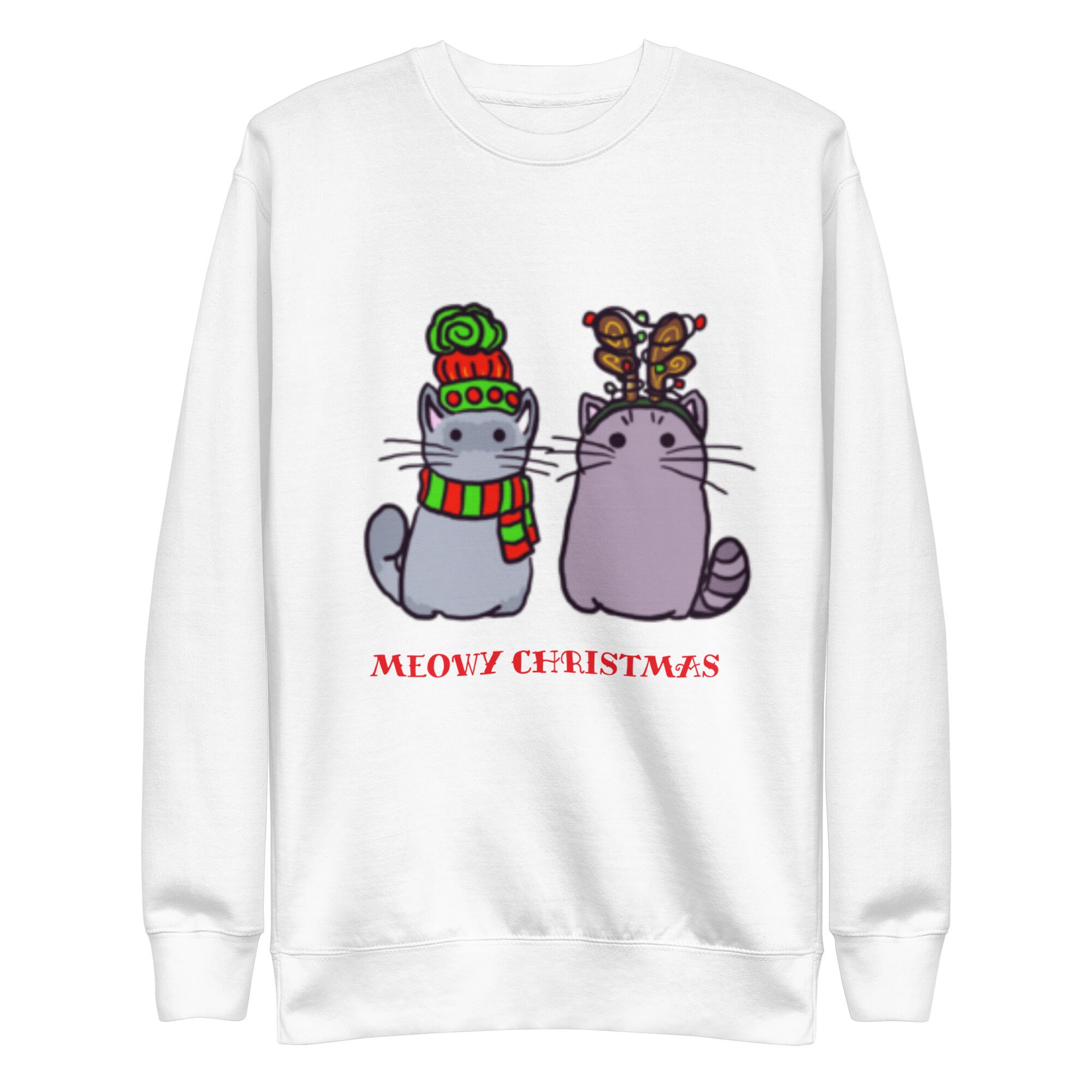 Meowie Christmas Cats Premium Sweatshirt - Etsy