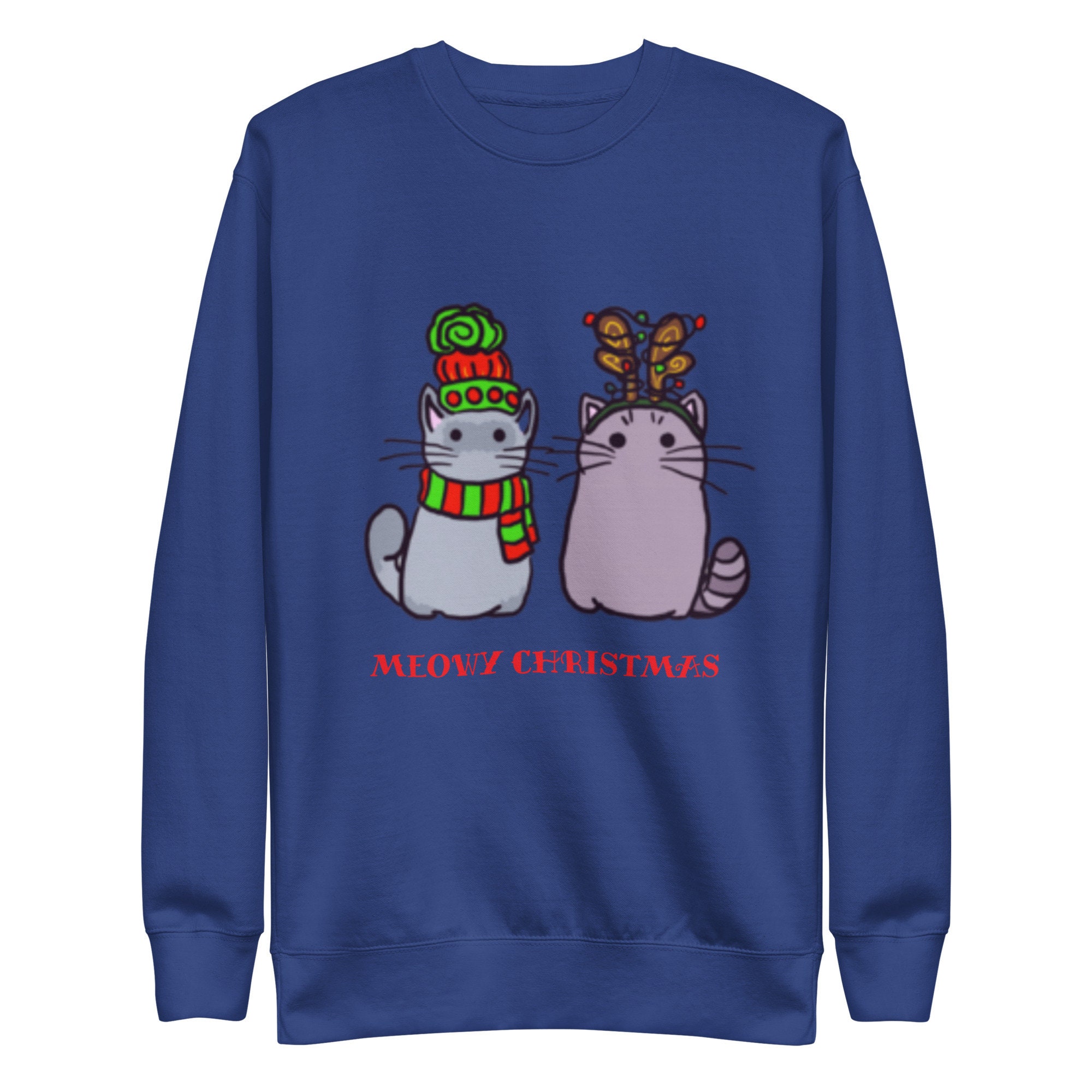 Meowie Christmas Cats Premium Sweatshirt - Etsy