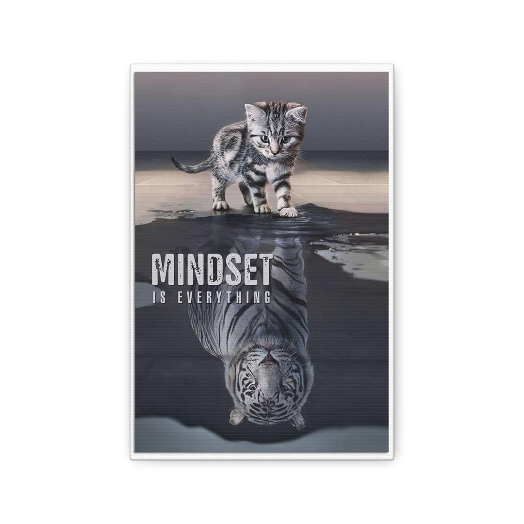 Mindset Poster Positivity Poster Motivational Wall Art Think Outside ...