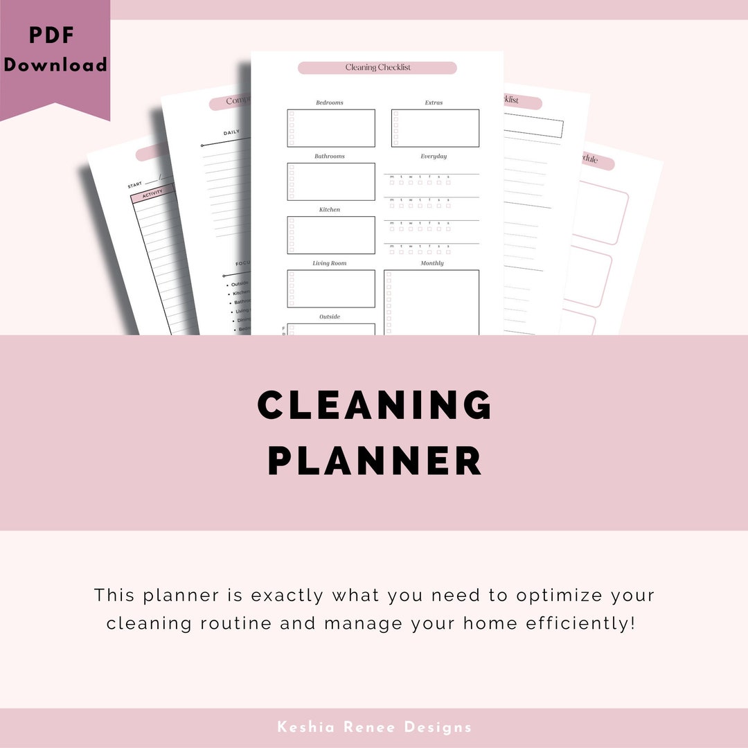 Ultimate Cleaning Planner PDF Home Management Binder Household Planner ...