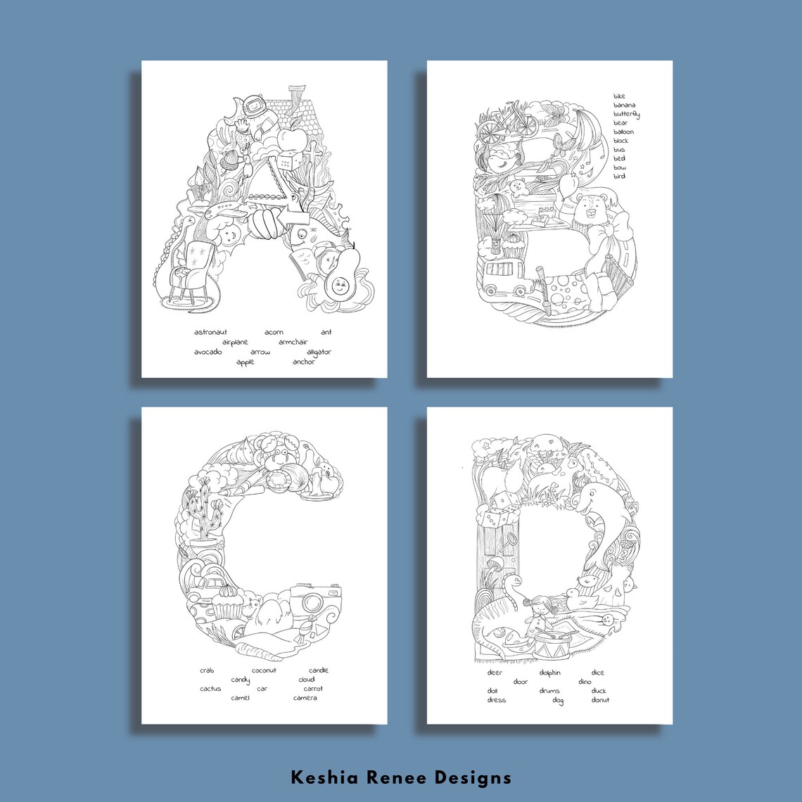 ABC Coloring Book Printable | A-Z Find and Color | Homeschool ...