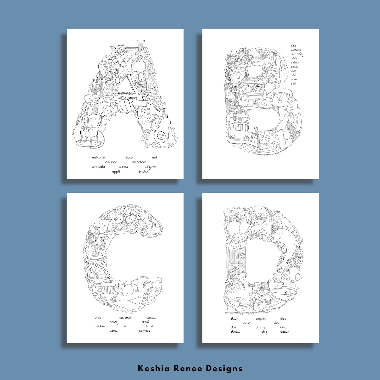 ABC Coloring Book Printable | A-Z Find and Color | Homeschool ...