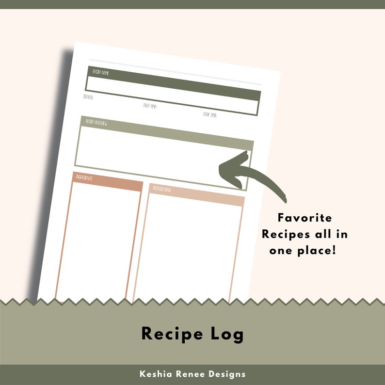 Minimalist Meal Planner Printables | Weekly Meal Planner | Monthly Meal ...