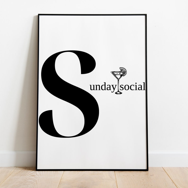 Sunday Social Logo, Svg File, Png File, Dxf File, Eps File, Cut File ...