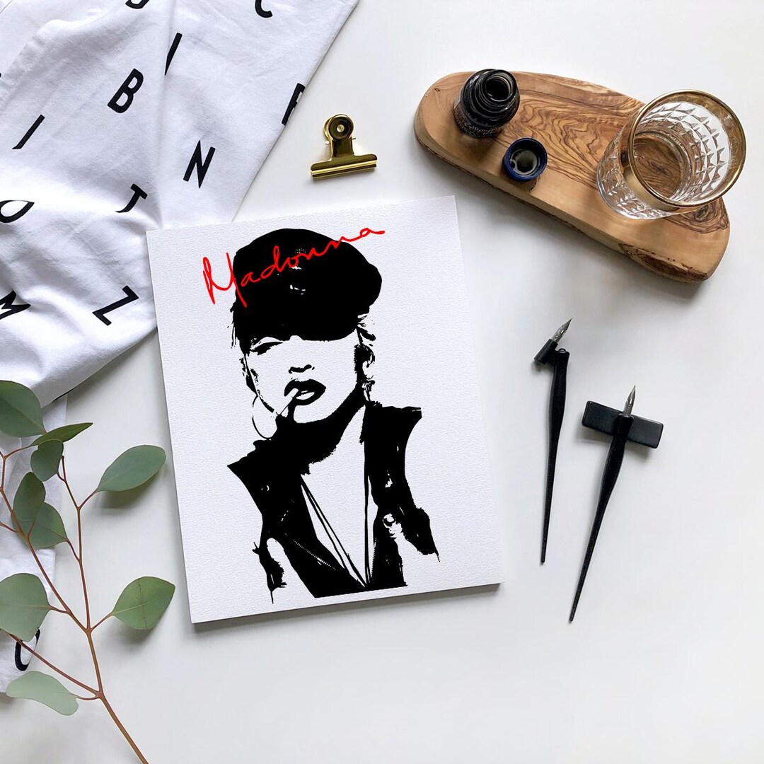 Madonna, Svg File, Png File, Dxf File, Eps File, Pdf File, Svg Designs ...