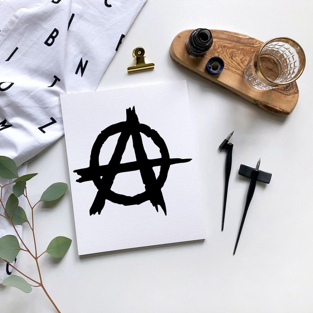 Anarchy Symbol Svg File, Png File, Dxf File, Eps File, Pdf File ...