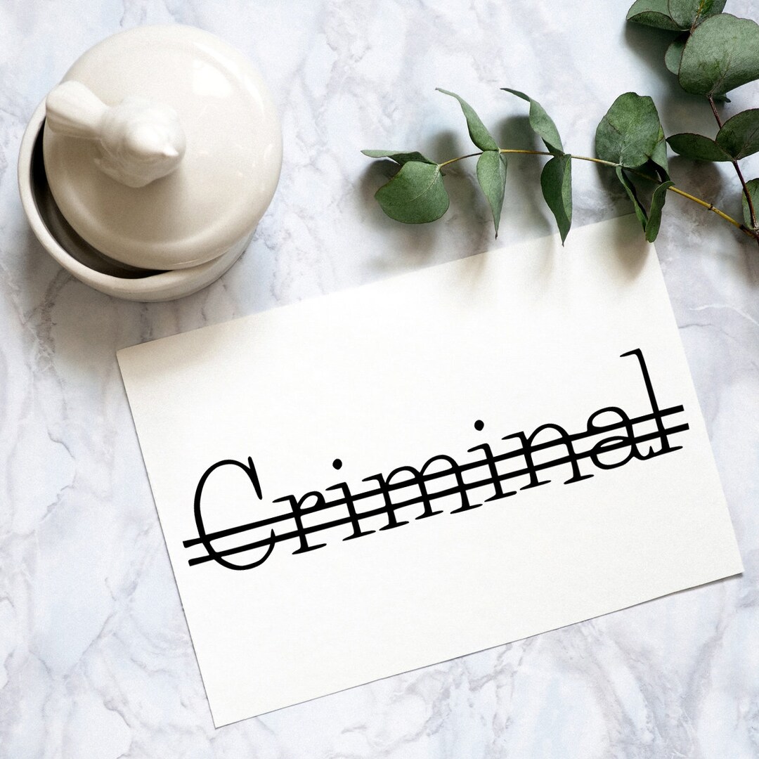 Criminal Svg Quote, Svg File, Png File, Dxf File, Eps File, Cut File ...