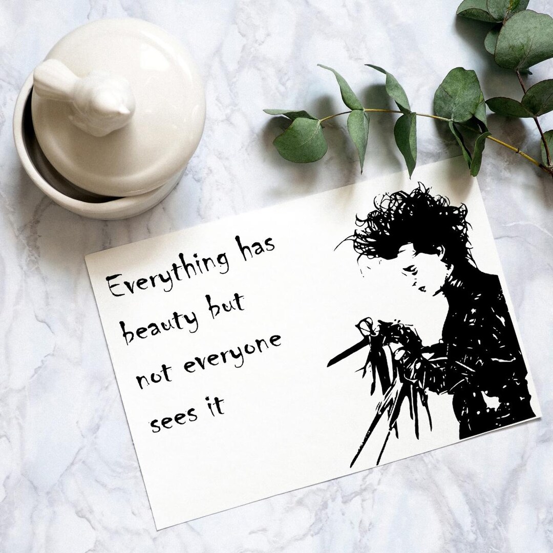 Edward Scissorhands, Svg File, Png File, Dxf File, Eps File, Pdf File ...