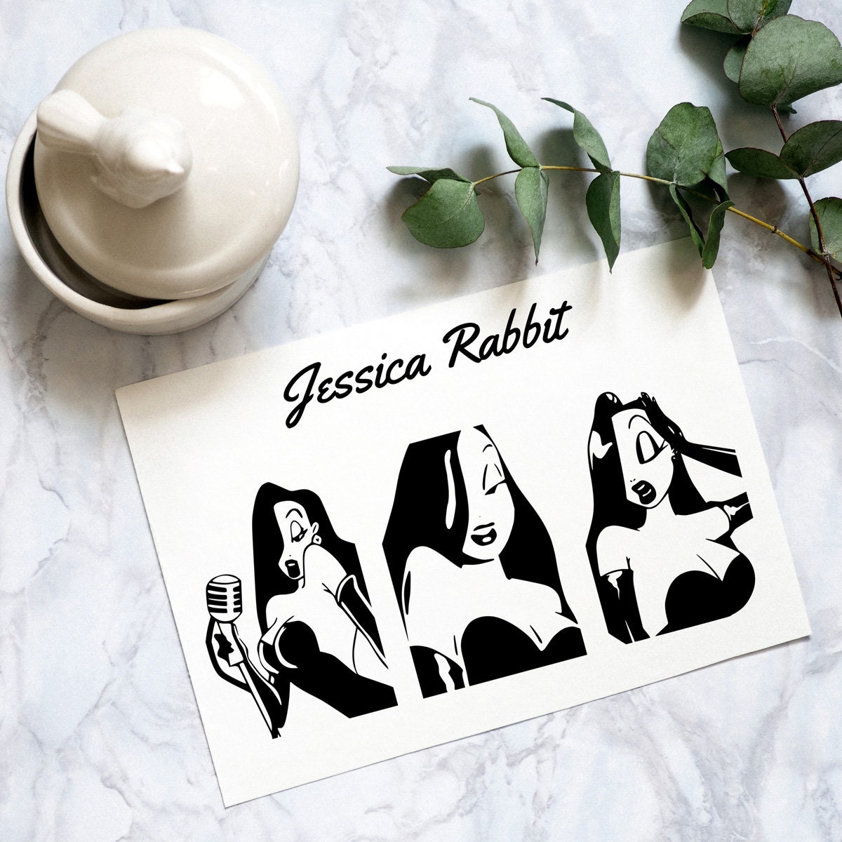 Jessica Rabbit, Svg File, Png File, Dxf File, Eps File, Cut File, Logo ...