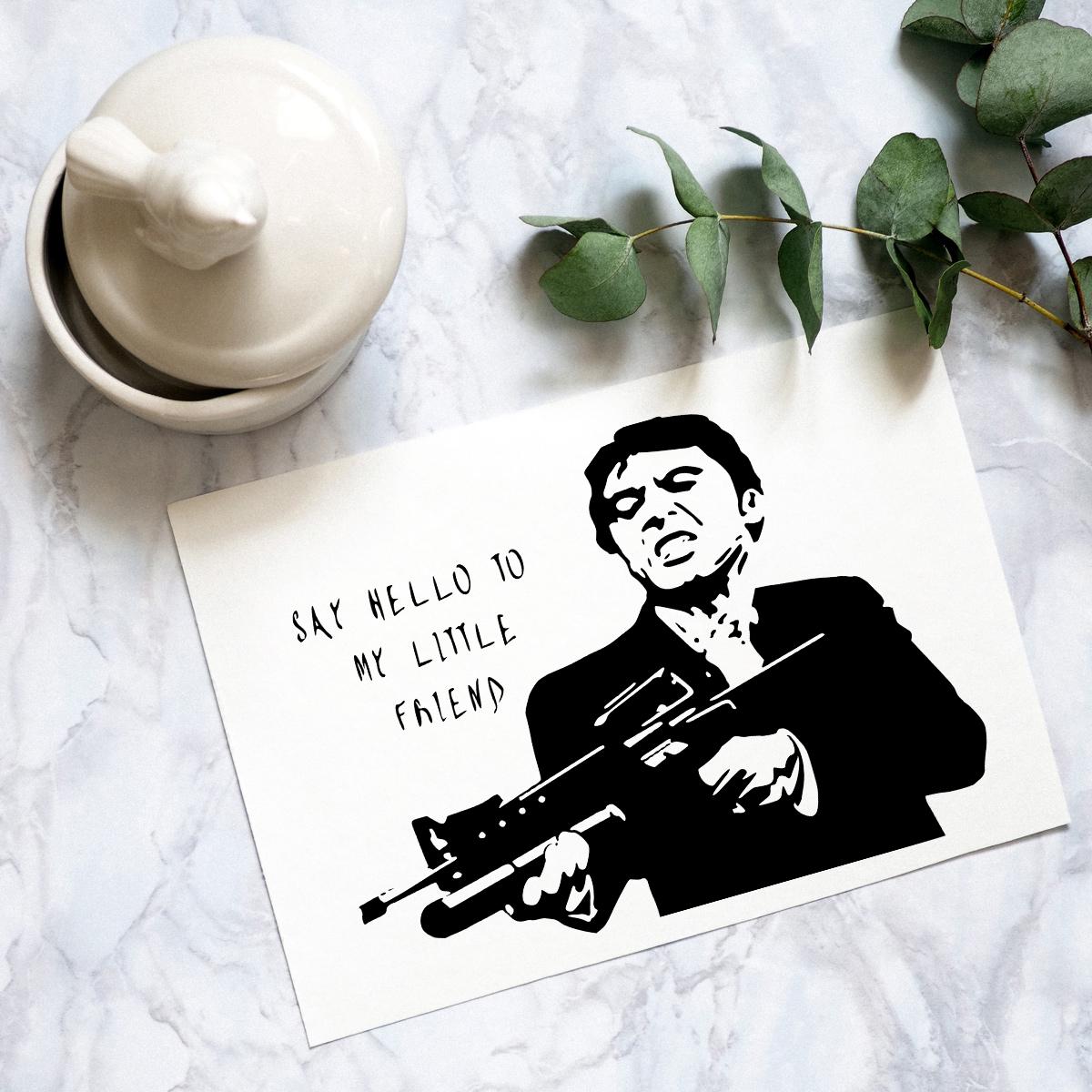 Scarface Movie Svg File, Png File, Dxf File, Eps File, Pdf File, Cut ...