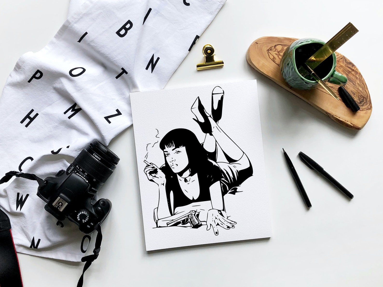 Pulp Fiction, Svg File, Png File, Dxf File, Eps File, Svg Designs, Cut ...