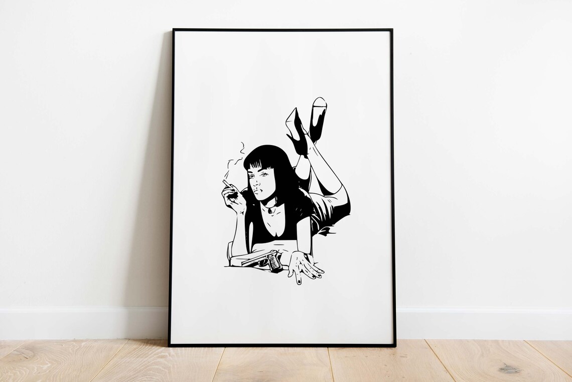 Pulp Fiction, Svg File, Png File, Dxf File, Eps File, Svg Designs, Cut ...