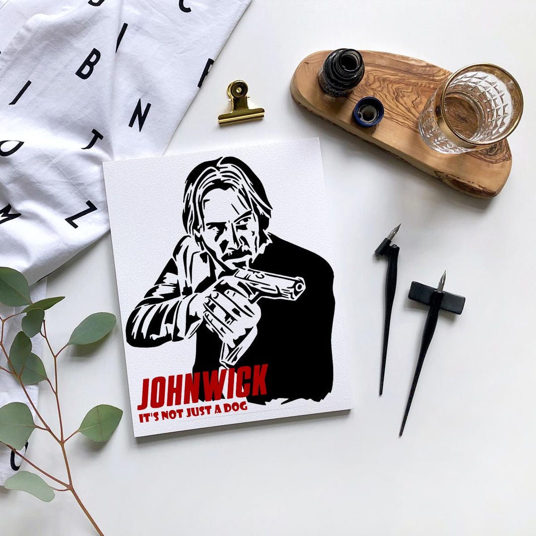 John Wick, Svg File, Png File, Dxf File, Eps File, Pdf File, Designs ...
