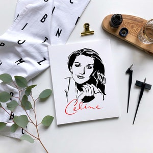 Celine Dion, Svg File, Png File, Dxf File, Eps File, Pdf File, Svg ...