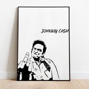 Johnny Cash Svg, Svg File, Png File, Dxf File, Eps File, Pdf File, Svg ...