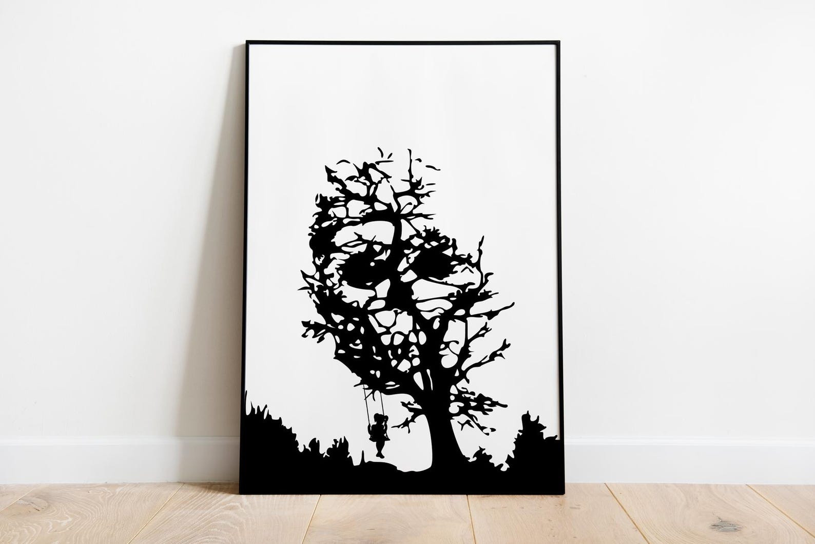 Tree Skull Swing, Svg File, Png File, Dxf File, Eps File, Pdf File, Svg ...