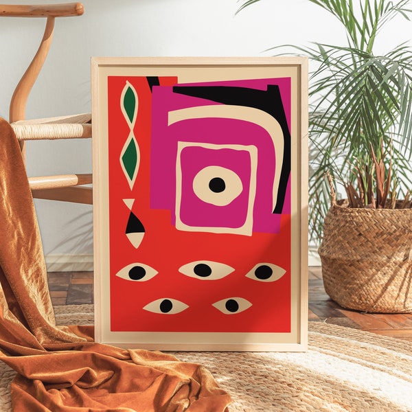 Abstract Colorblock Art - Etsy