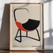 1922 Deutschland Model S6 Bauhaus Chair Poster Mid Century Modern Art ...