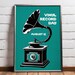 Retro Vinyl Record Day Poster – Vintage Phonograph Design, Music Lovers ...
