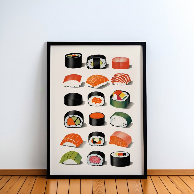 Sushi Poster - Etsy