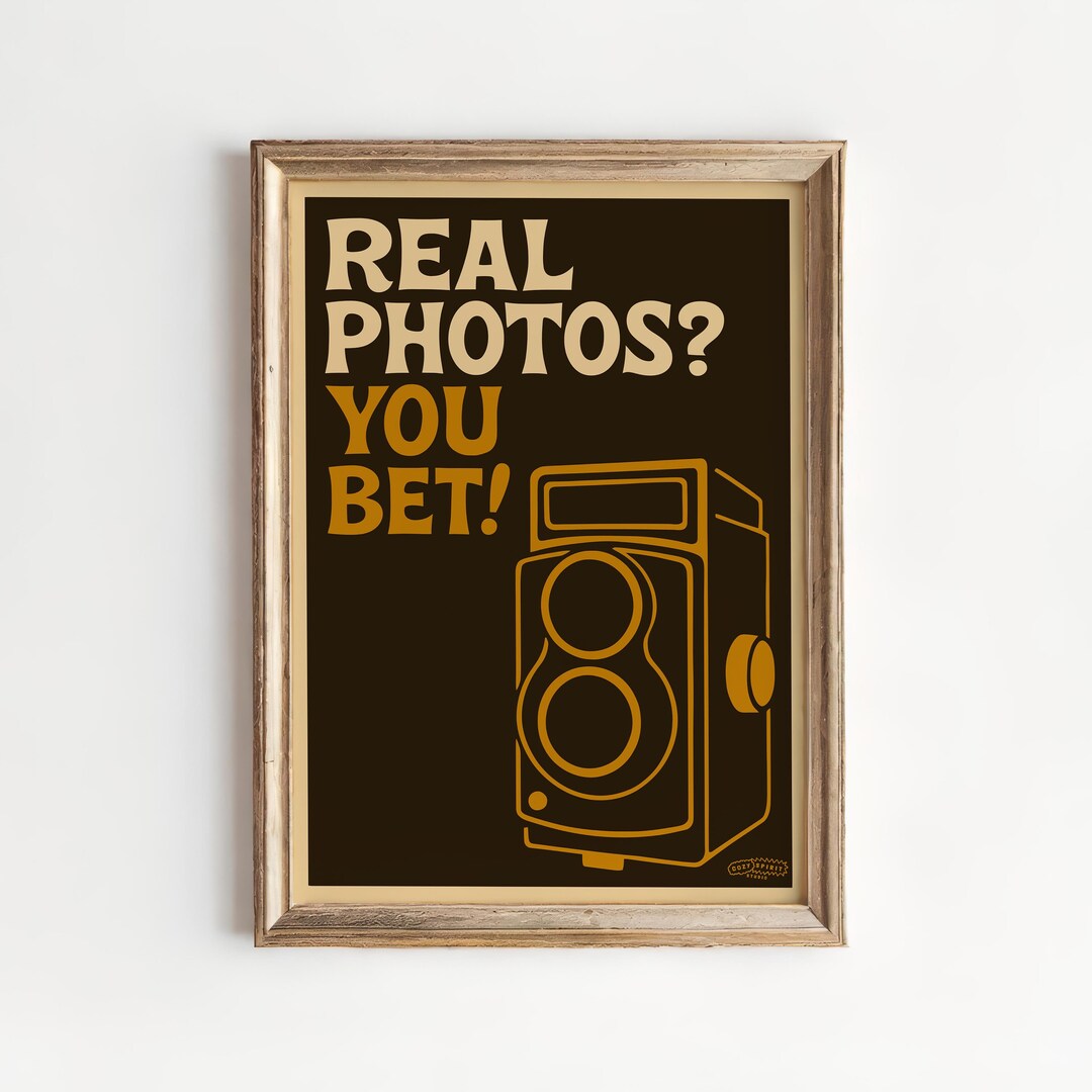 Vintage TLR Camera Poster: Mid-century Modern Photographer Gift - Etsy