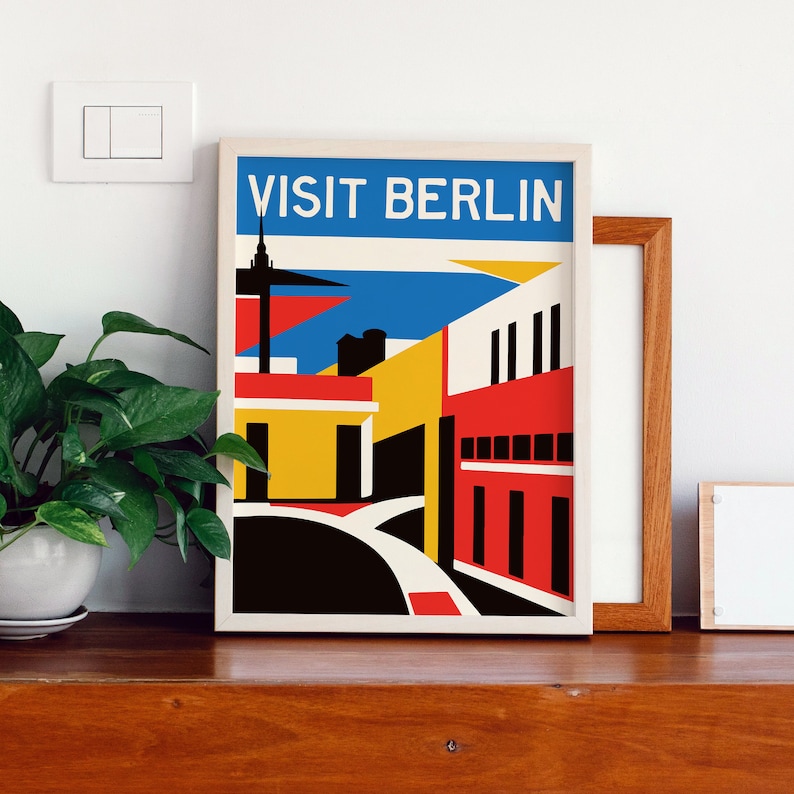 Vintage BERLIN Travel Poster Retro Advertising Print - Etsy