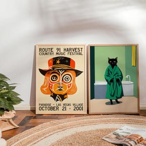 Country Music Festival Poster Route 91 Harvest Advertising Vintage ...