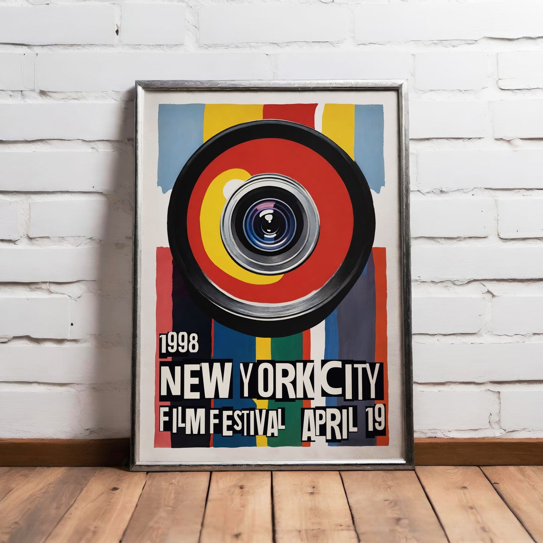 1997 Osaka Movie Festival Poster, Retro Film Camera Lens Art, Japanese ...