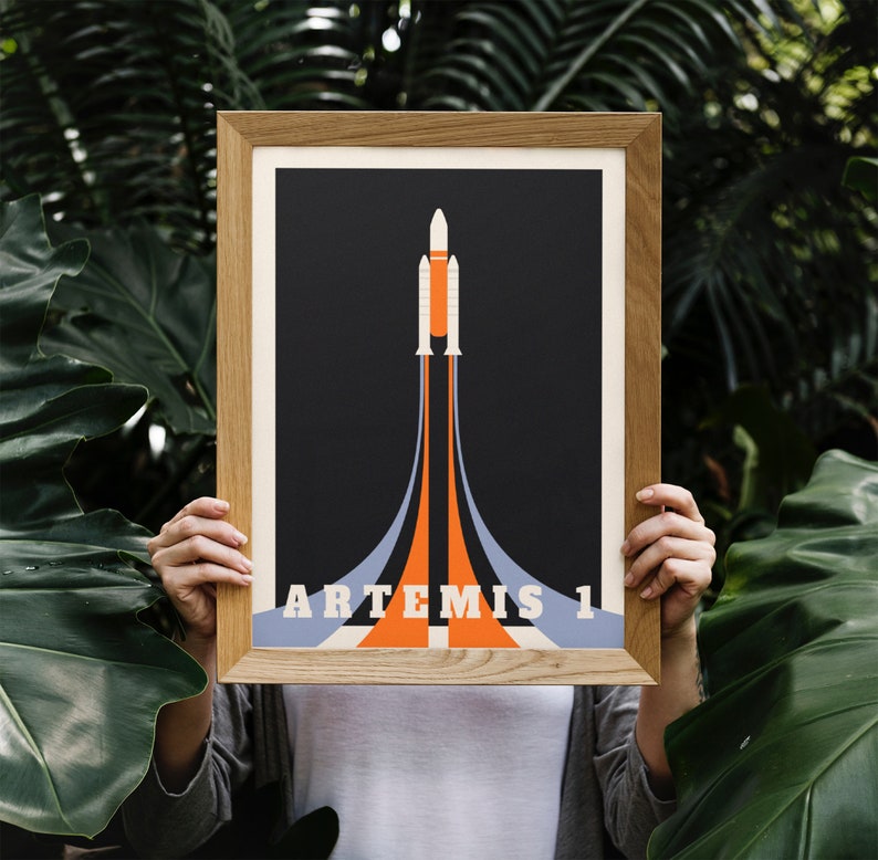 ARTEMIS 1 POSTER Geometric Space Art Print Nasa Posters - Etsy
