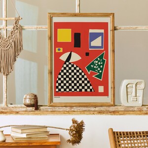 Set of 3 Paper Cutouts Posters - Papier Collage - Folk Poster ...