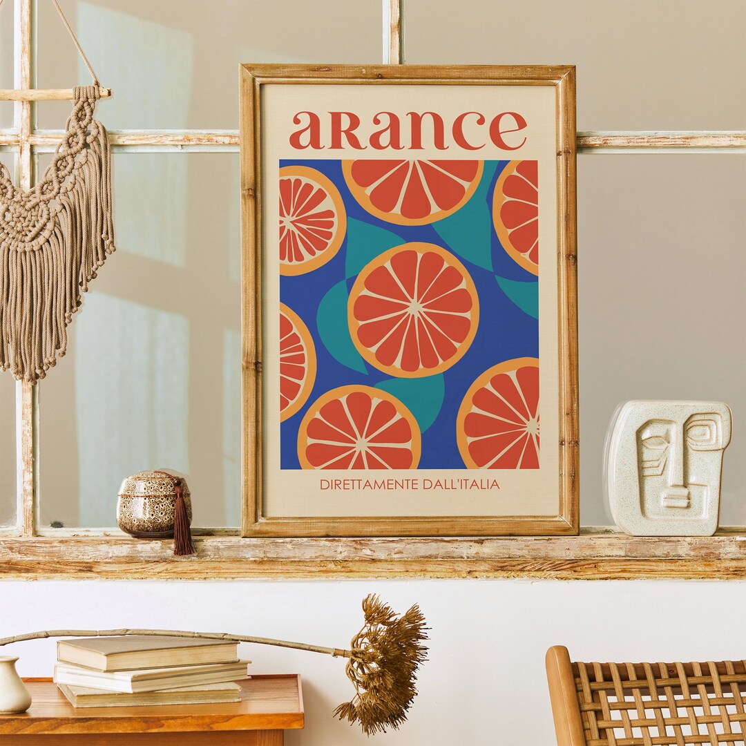 Italian Oranges Wall Art, Cucina Sign, Italy Home Decor, Kitchen Decor ...