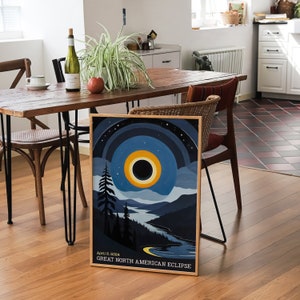 2024 Total Solar Eclipse POSTER | Limited Edition Artistic Poster ...