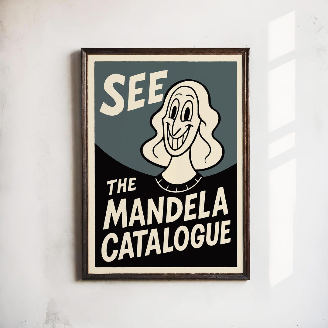See the Mandela Catalogue Poster | Retro Horror Wall Art Print, Analog ...