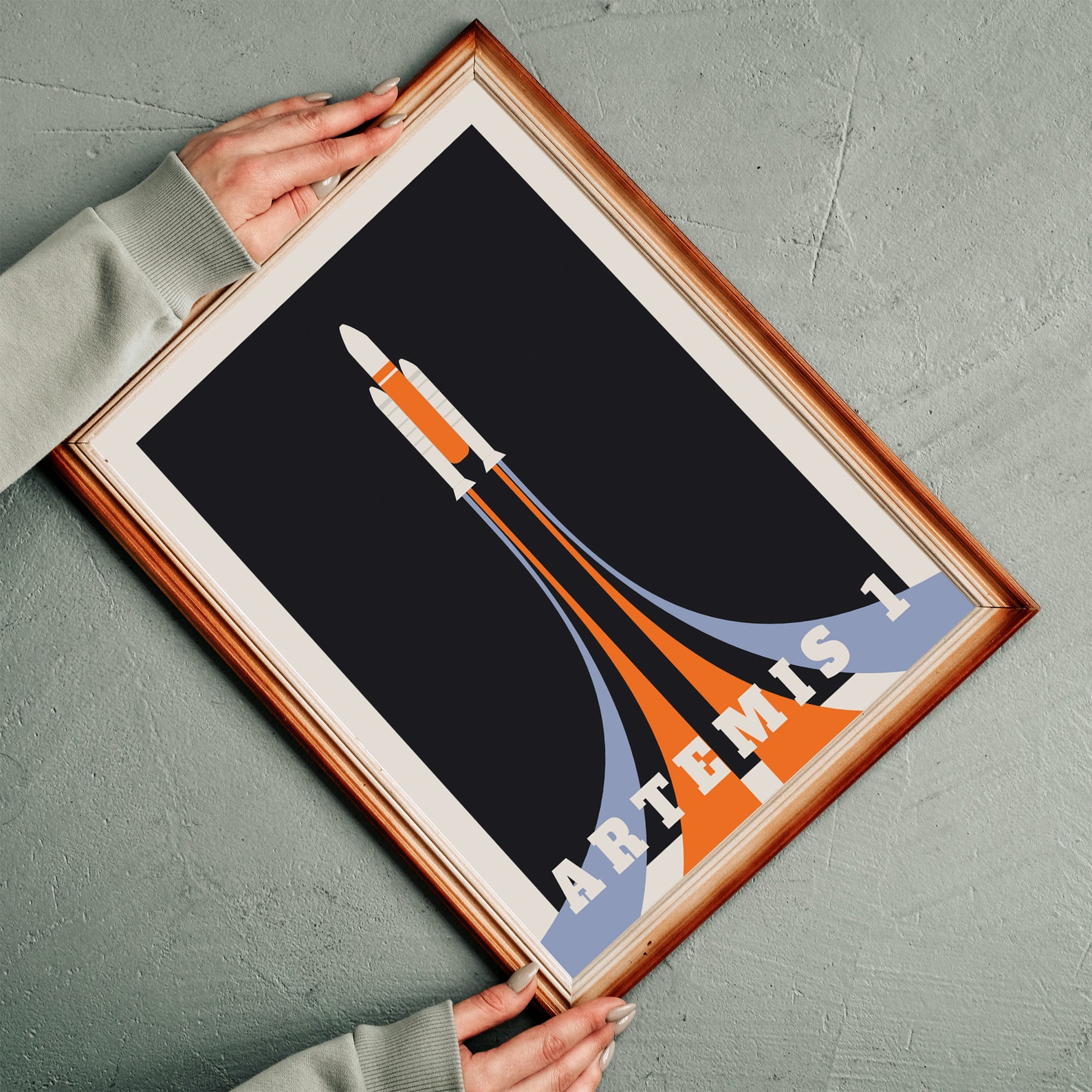 ARTEMIS 1 POSTER Geometric Space Art Print Nasa Posters - Etsy