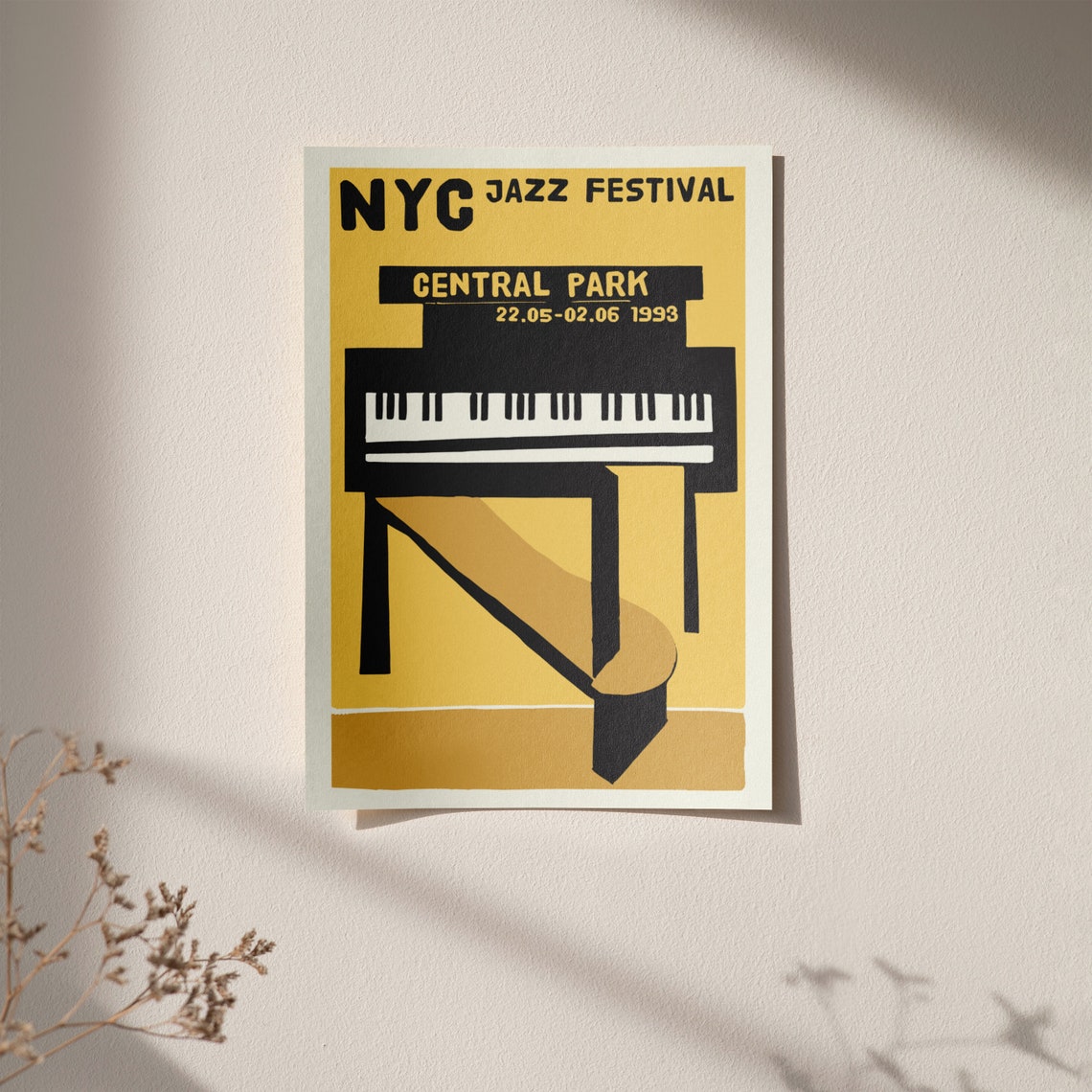 New York City Jazz Festival POSTER Central Park NYC Street - Etsy