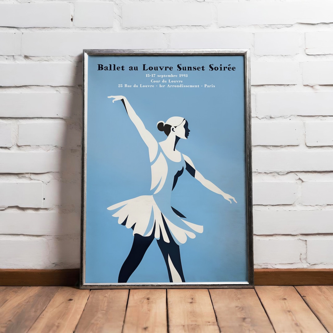 French Ballet Poster Classic Dance Wall Art Prints Opera House Ballet ...