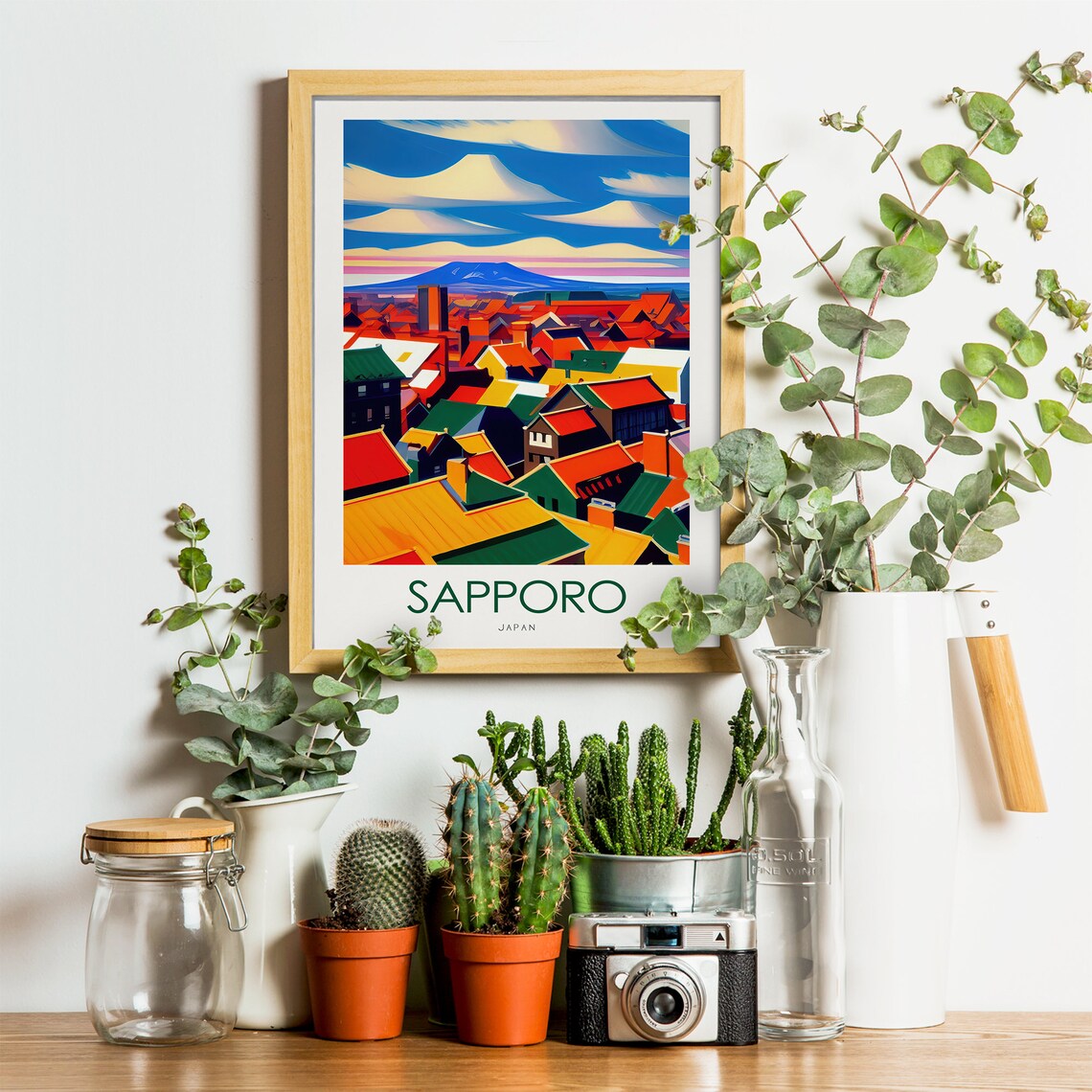 Minimalist Sapporo Poster Japan Poster Japanese Wall Decor - Etsy