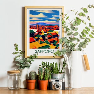 Minimalist Sapporo Poster Japan Poster Japanese Wall Decor - Etsy