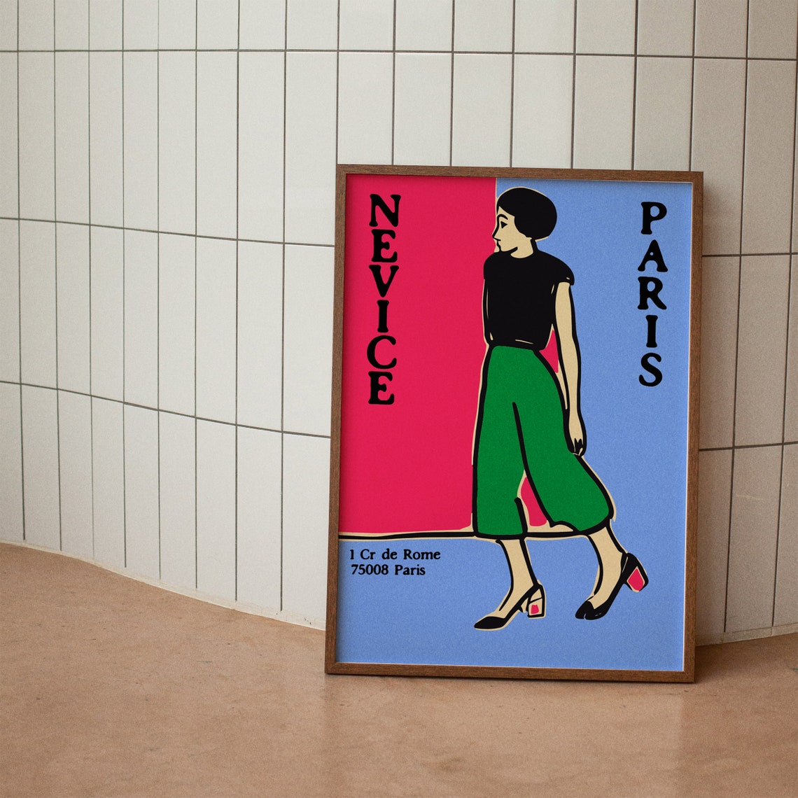 French Fashion Poster Retro Concept Store Poster - Etsy