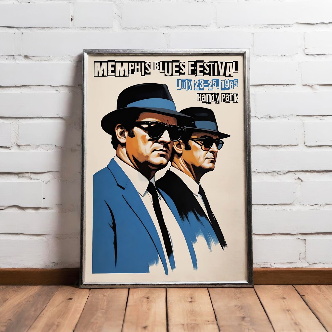 1965 Memphis Blues Festival Poster: Rare Music Memorabilia Art Print - Etsy
