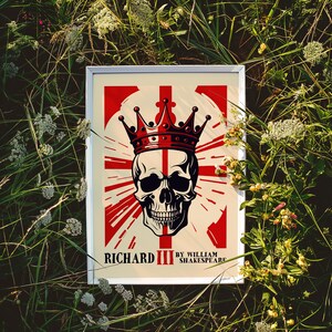 William Shakespeare’s Richard III Poster - Dramatic Literary Wall Decor ...