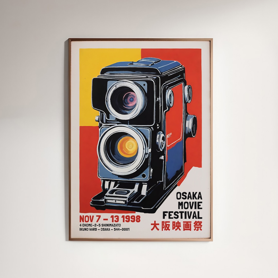 Osaka Movie Festival 1998 Poster - Film Print Cinema Wall Decor Japan ...