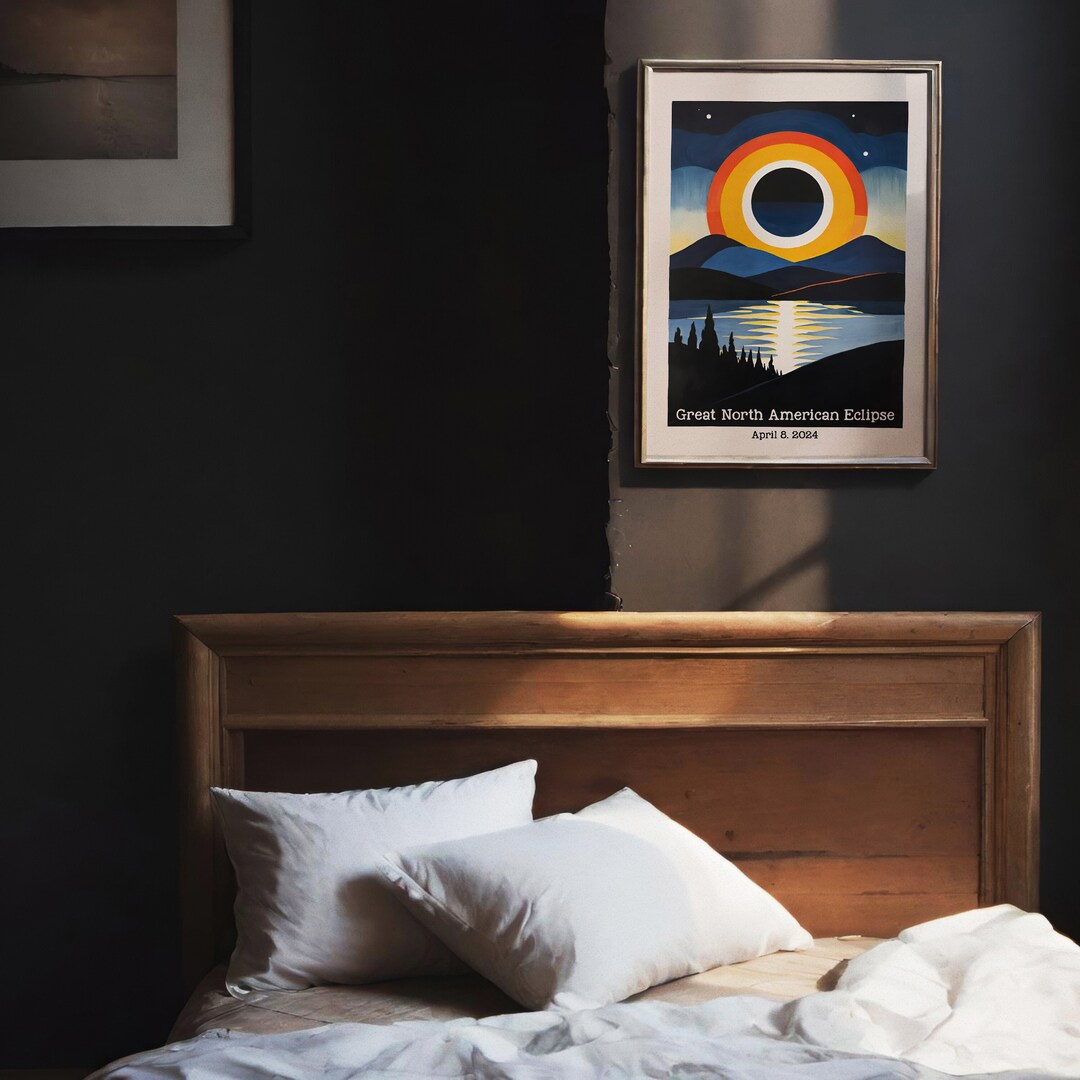 2024 Total Solar Eclipse POSTER | Solar Eclipse Art, Limited Edition ...