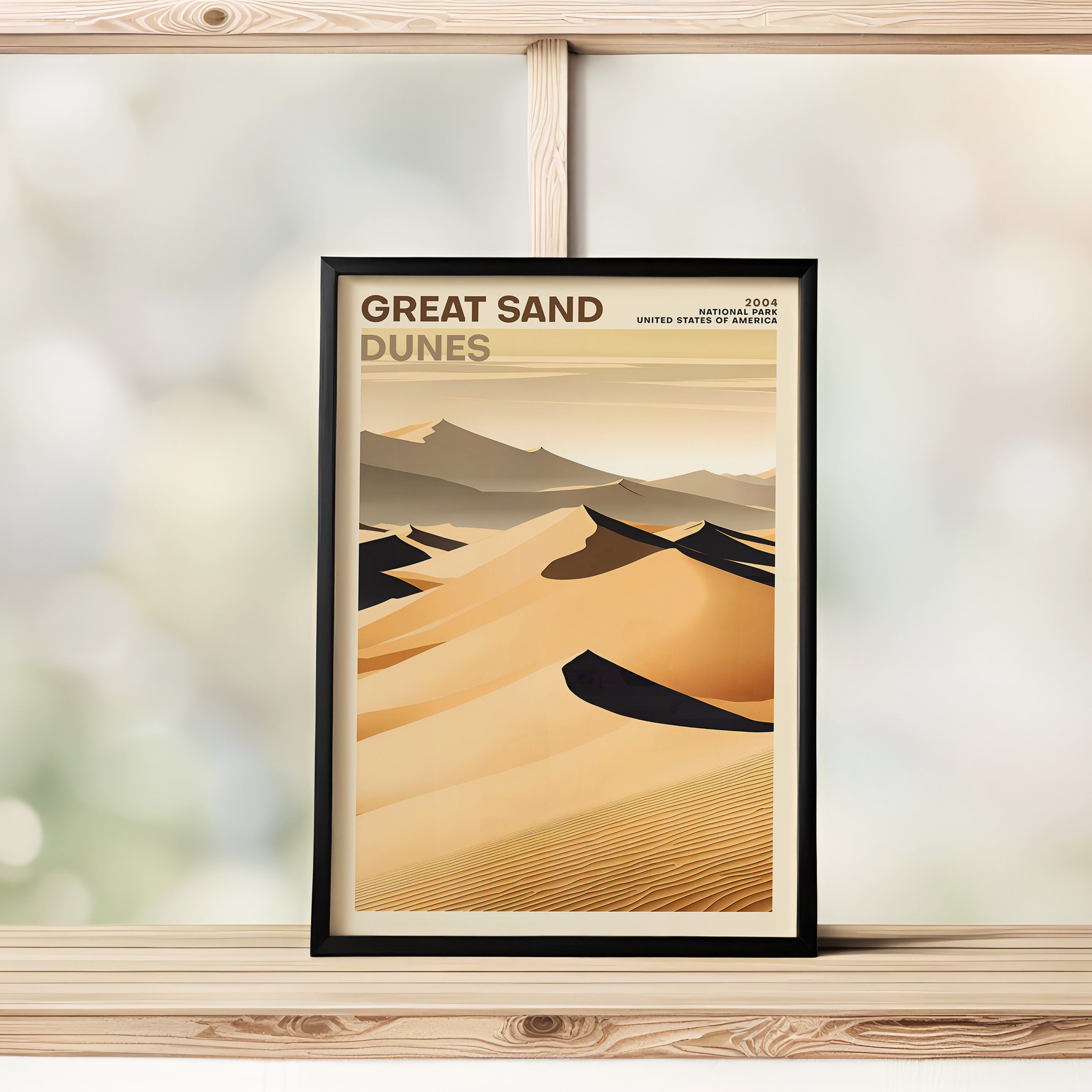 GREAT SAND DUNES National Park Poster Retro Travel Wall Art - Etsy