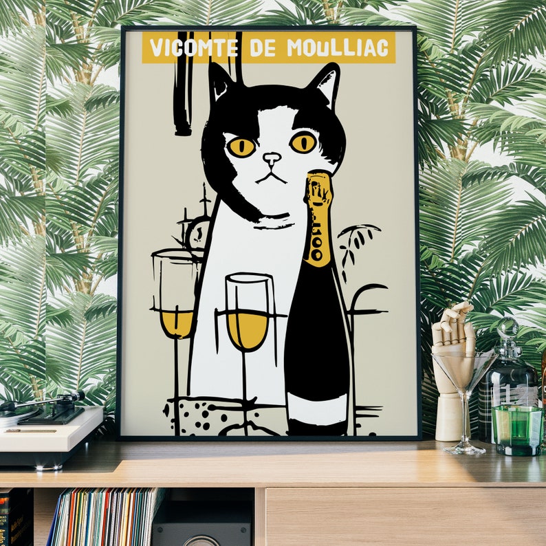 Vintage Beverage Poster Classic Advertising Print Alcohol - Etsy